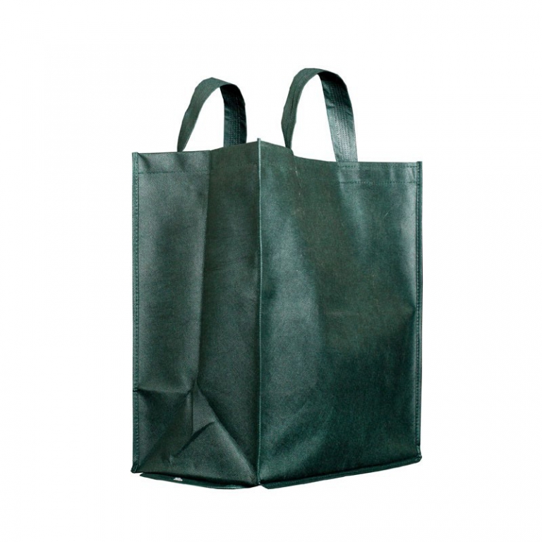 Bolsa no tejido cosida plegable con fuelle completo · Asa corta ...